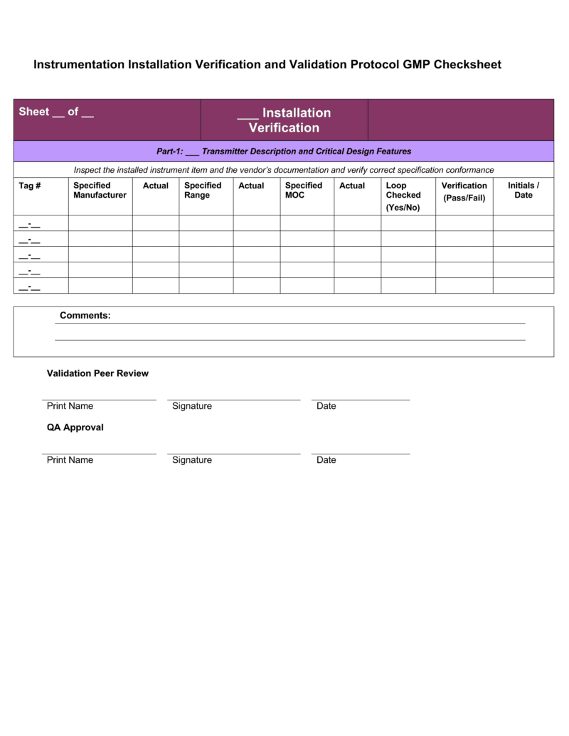 Download 4 professional IQ OQ PQ templates - GetReskilled