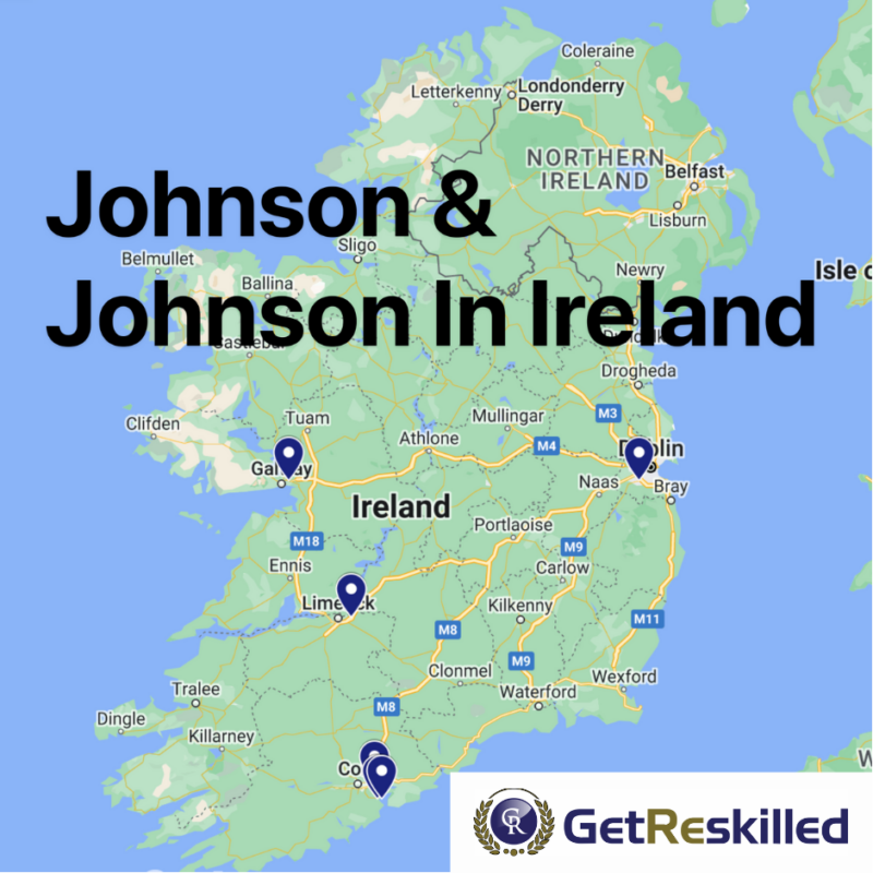 Johnson & Johnson in Cork, Galway and Limerick in Ireland